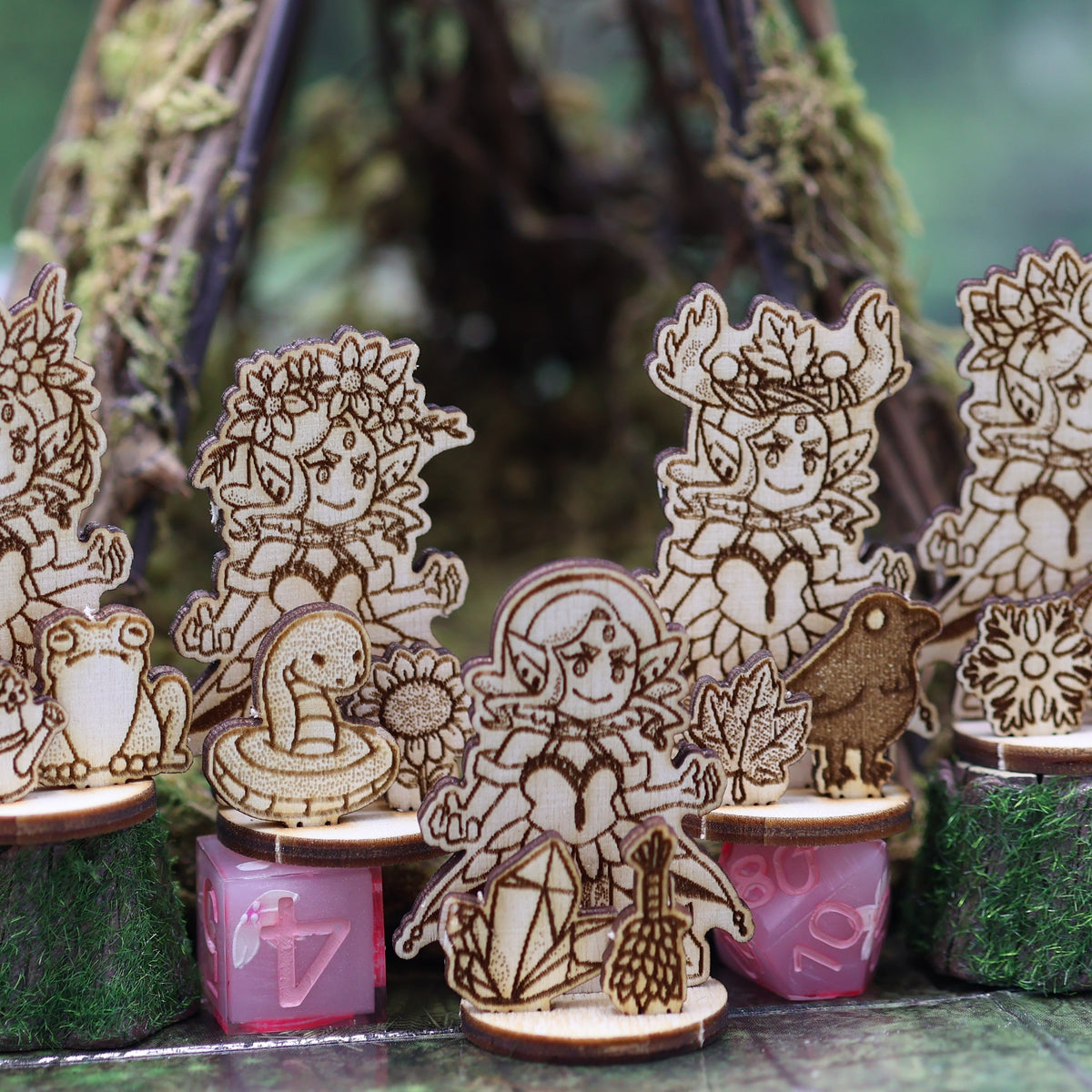 Eladrin Warlock miniatures (Set of 5) – CorvidArts