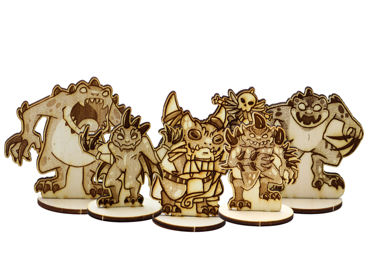 Slaad Miniatures (Set of 10) – CorvidArts