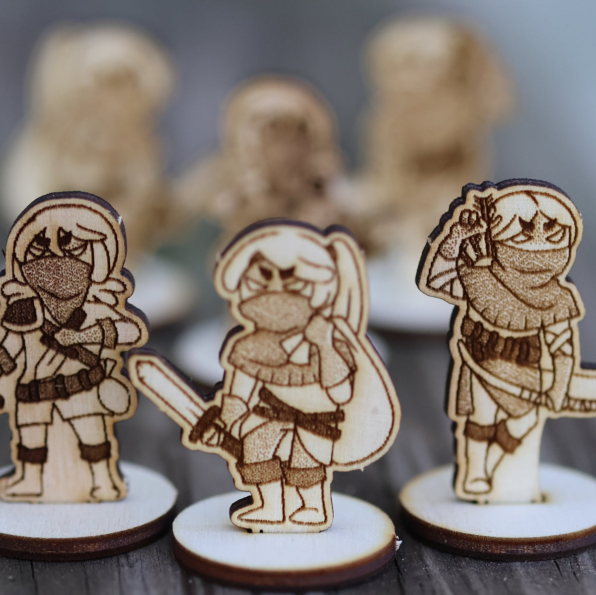 Bandit miniature (Set of 6) – CorvidArts